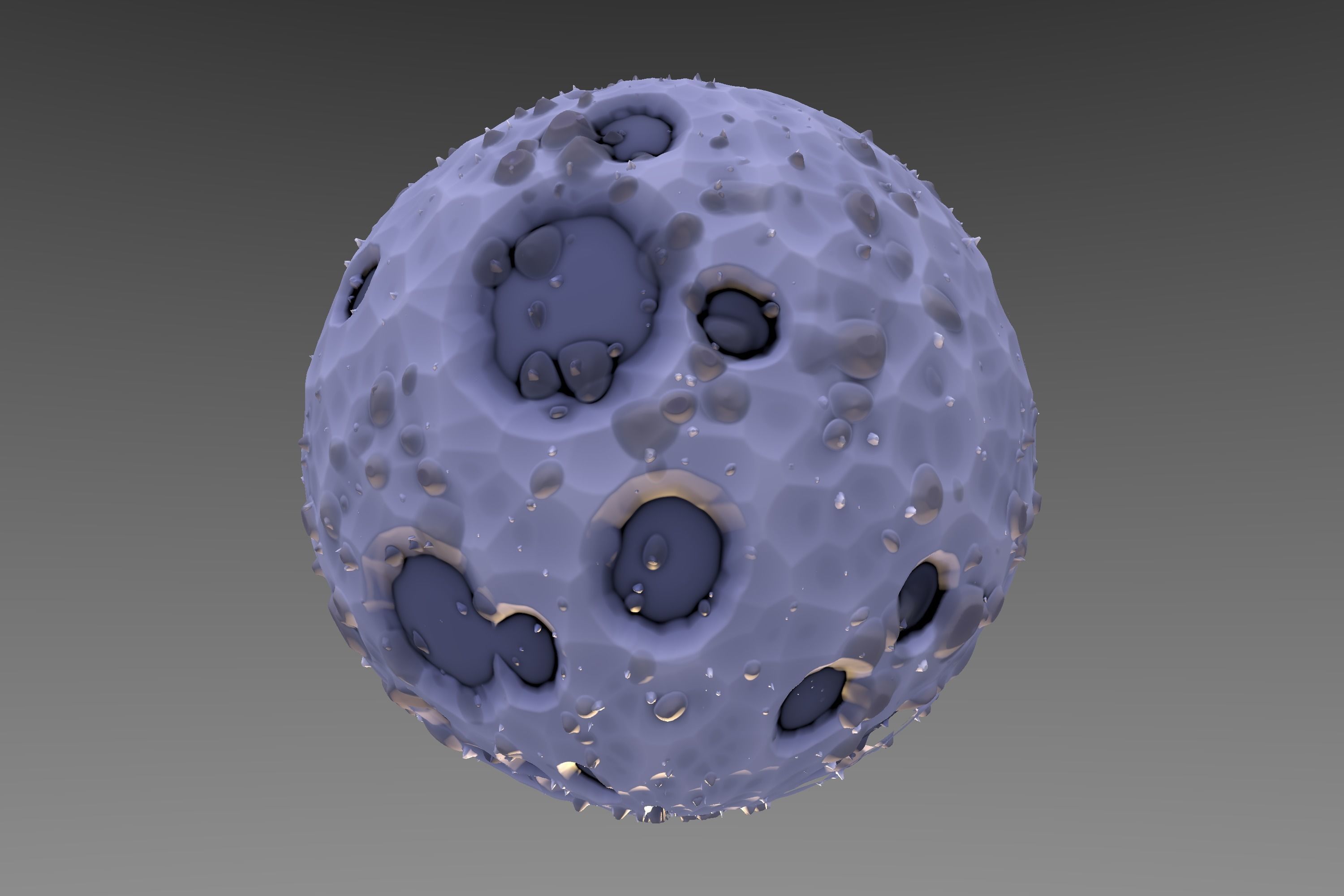 Moon - Stylised PBR Texture - Material 3D model | CGTrader