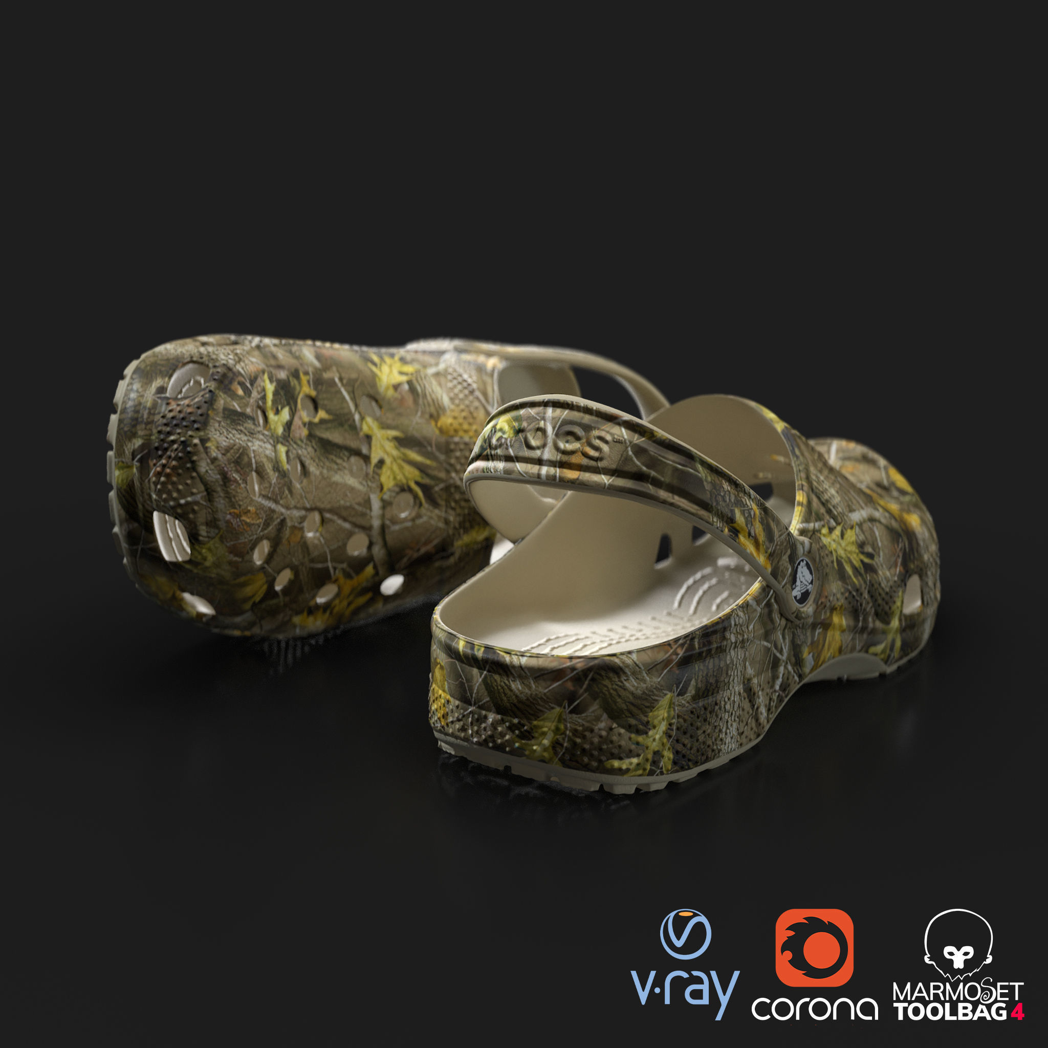 3D model Crocs Classic 3D Model VR / AR / low-poly | CGTrader