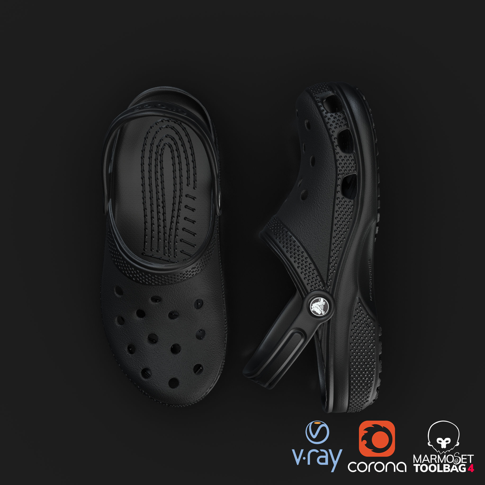 3D model Crocs Classic 3D Model VR / AR / low-poly | CGTrader