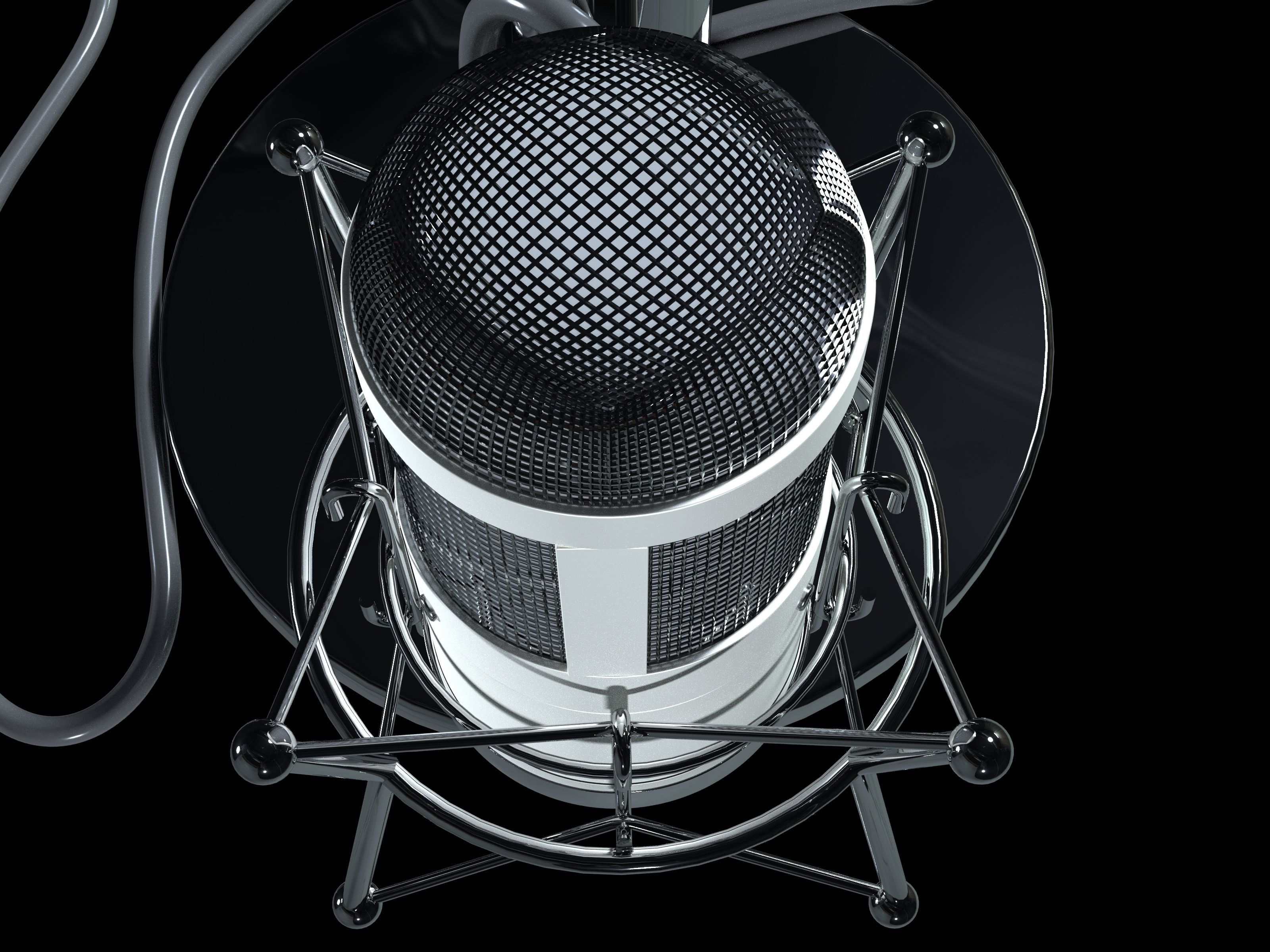 Studio Tube Neuman M147 Microphone 3D model | CGTrader