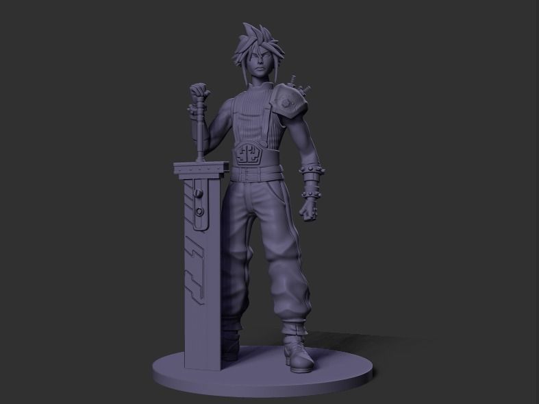 Cloud - Final Fantasy 3D model 3D printable | CGTrader