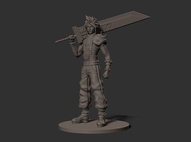 Cloud - Final Fantasy 3D model 3D printable | CGTrader