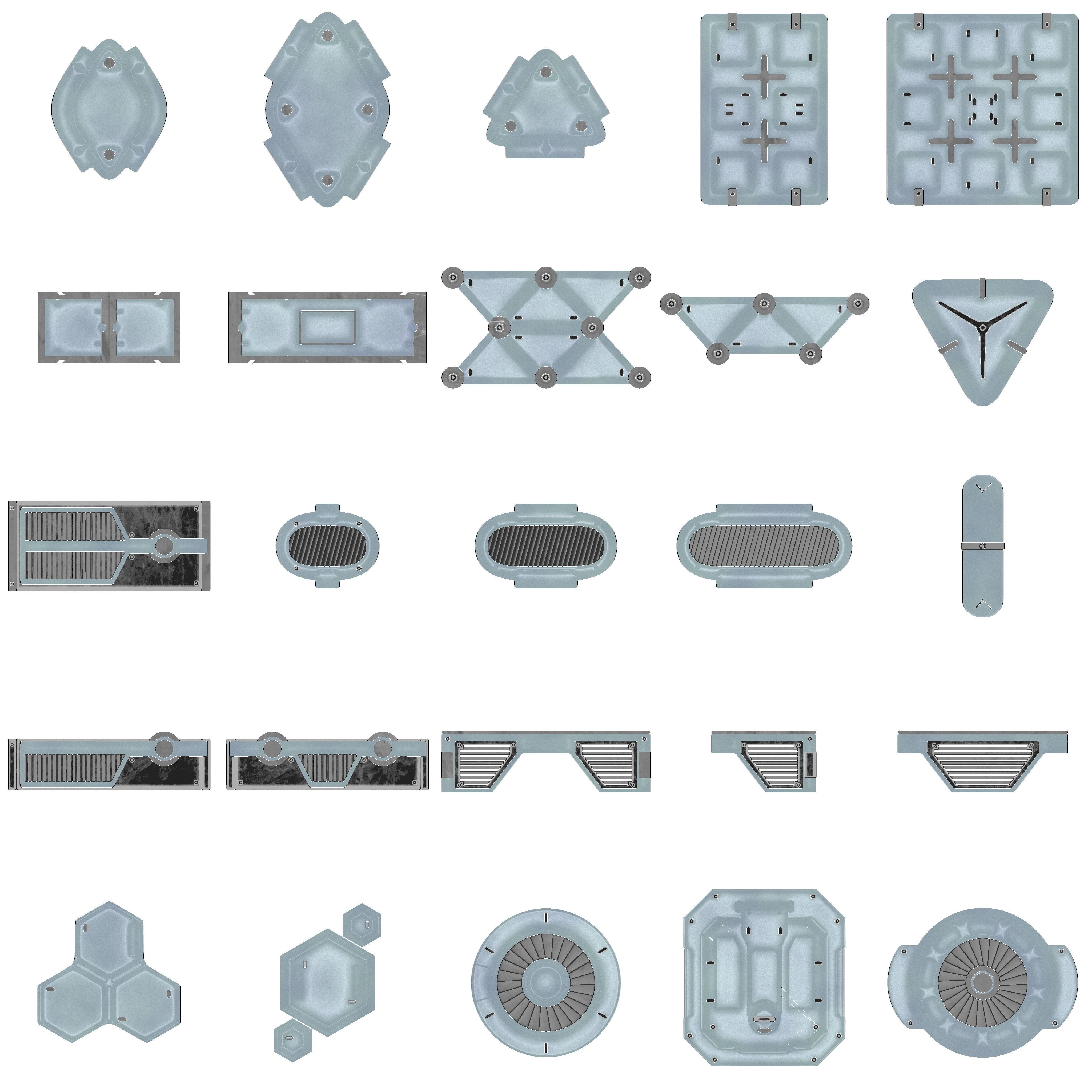 Free Sci-fi decals pack free Texture | CGTrader