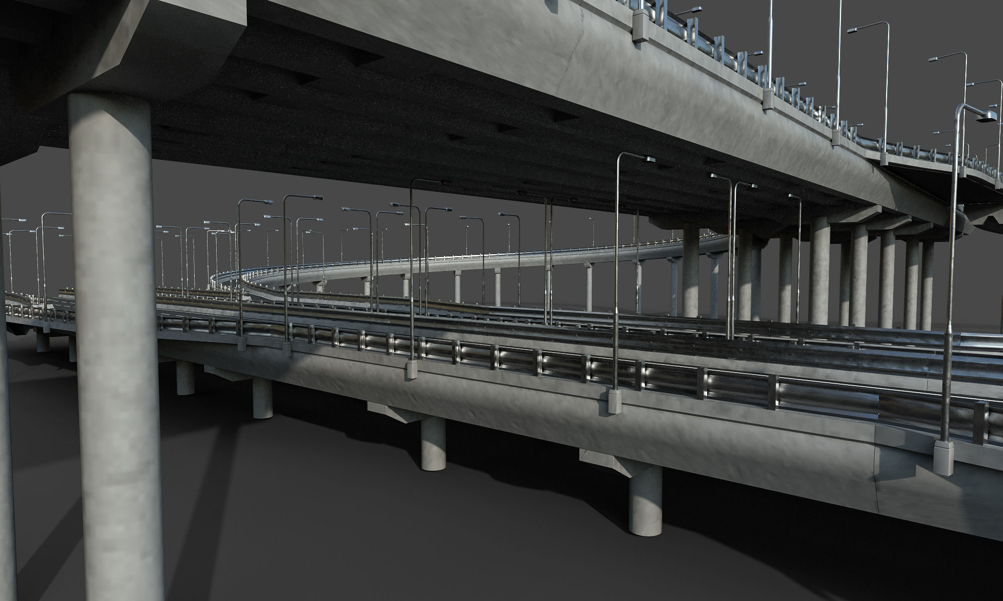 Highway Interchange 3D model | CGTrader