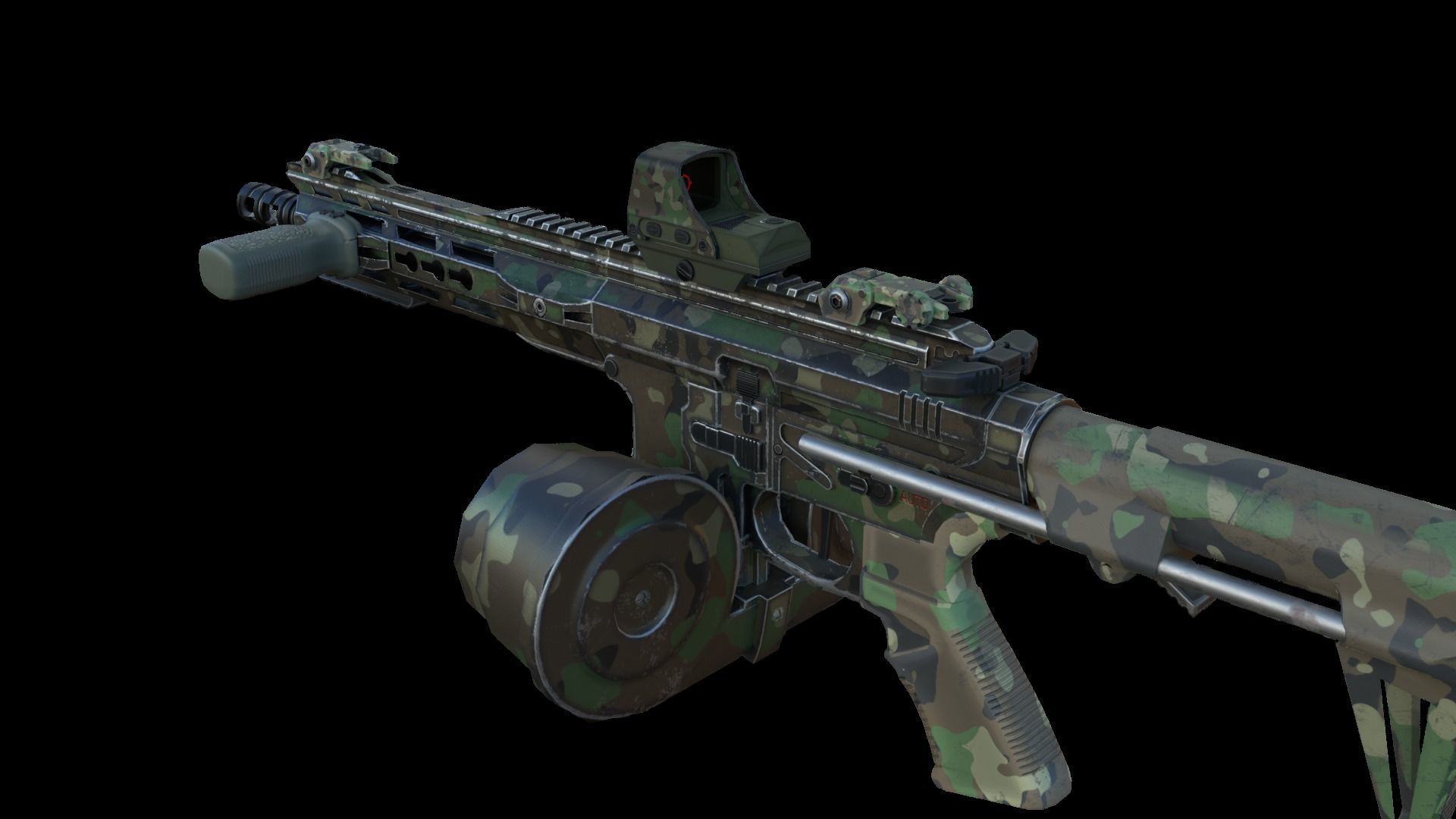 3D model Modular Combat Rifle-Close Quarter Combat Variant VR / AR ...