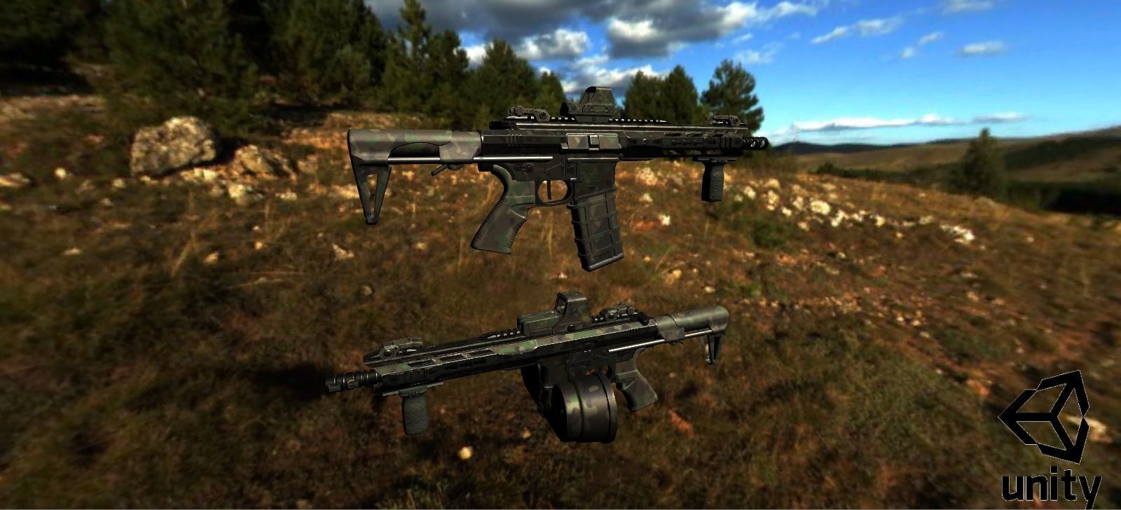 3D model Modular Combat Rifle-Close Quarter Combat Variant VR / AR ...