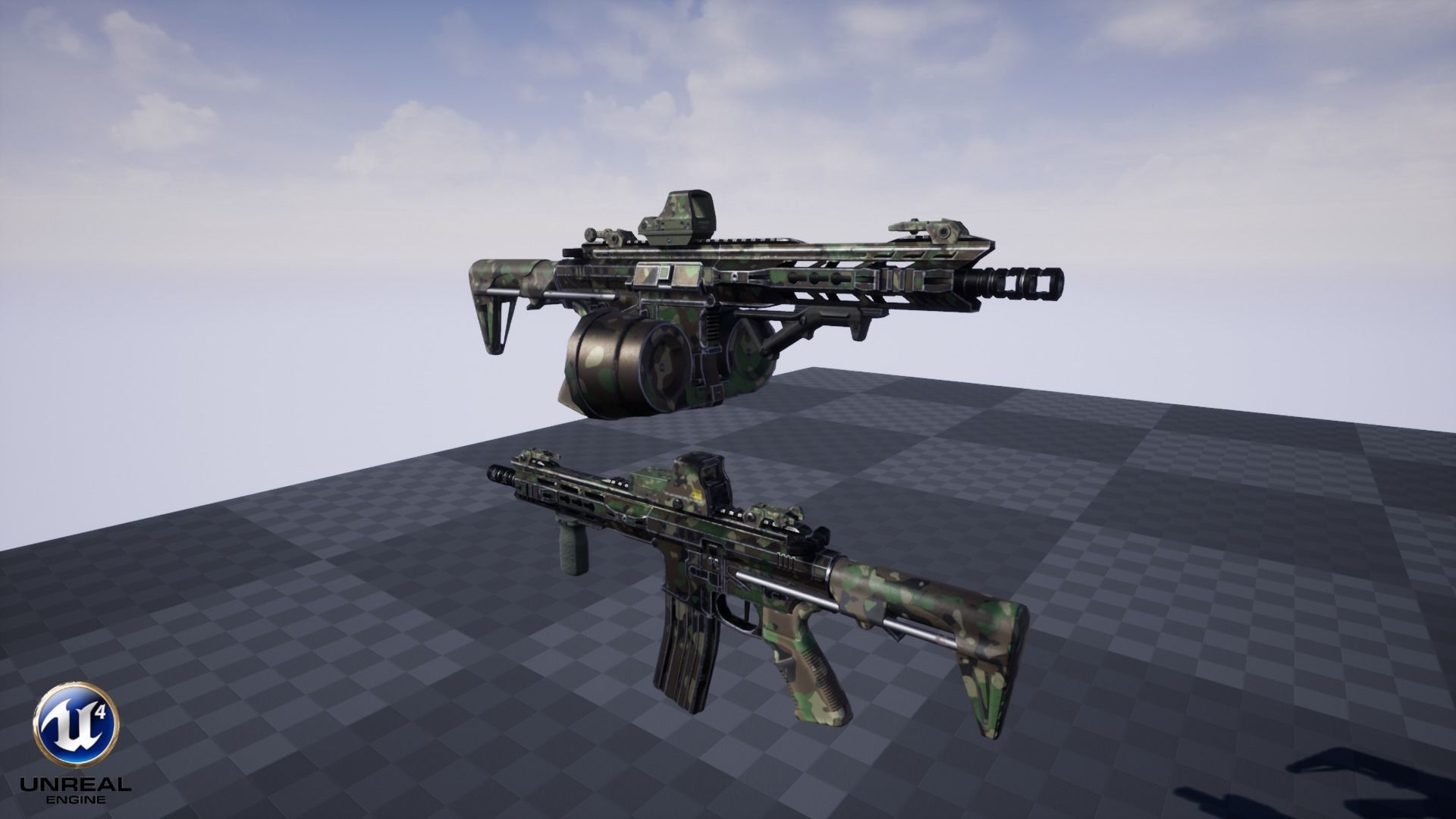 3D model Modular Combat Rifle-Close Quarter Combat Variant VR / AR ...