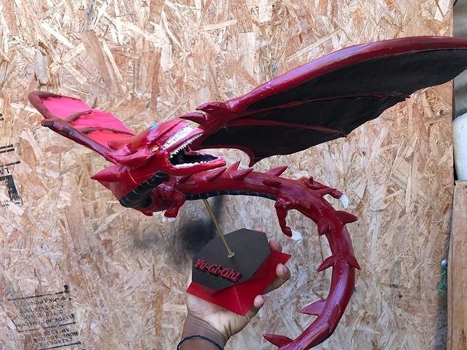 Slyfer YU GI OH slifer yugioh 3D model 3D printable | CGTrader