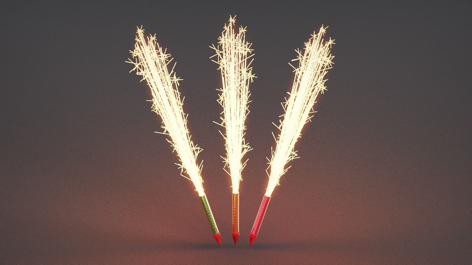 Cake Sparkler 3D model | CGTrader