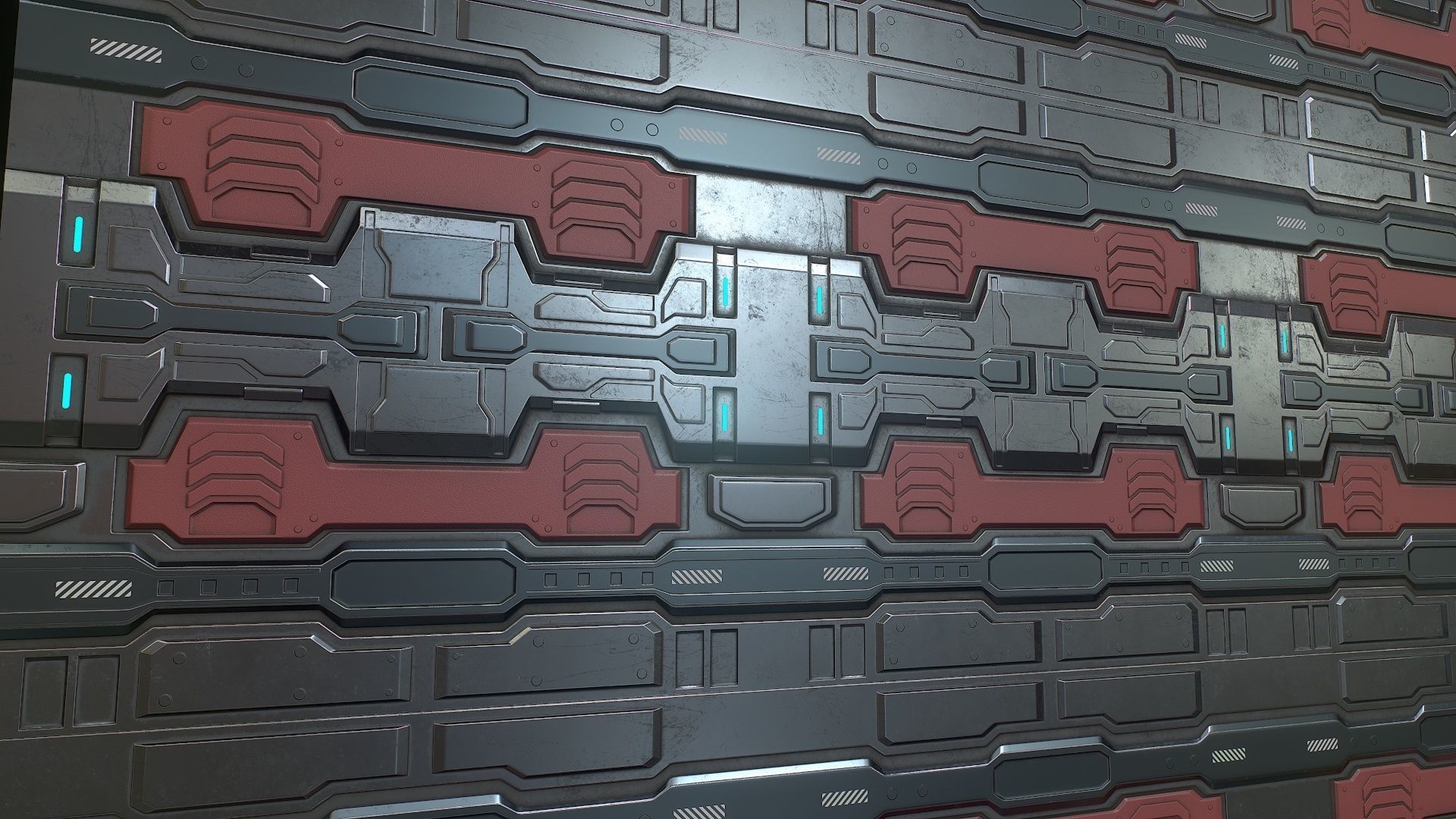 Texture Sci fi panels tileable detailed textures VR / AR / low-poly ...