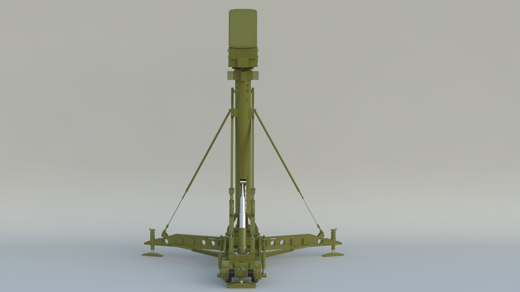 40V6M Flap Lid Mast Radar 3D model | CGTrader