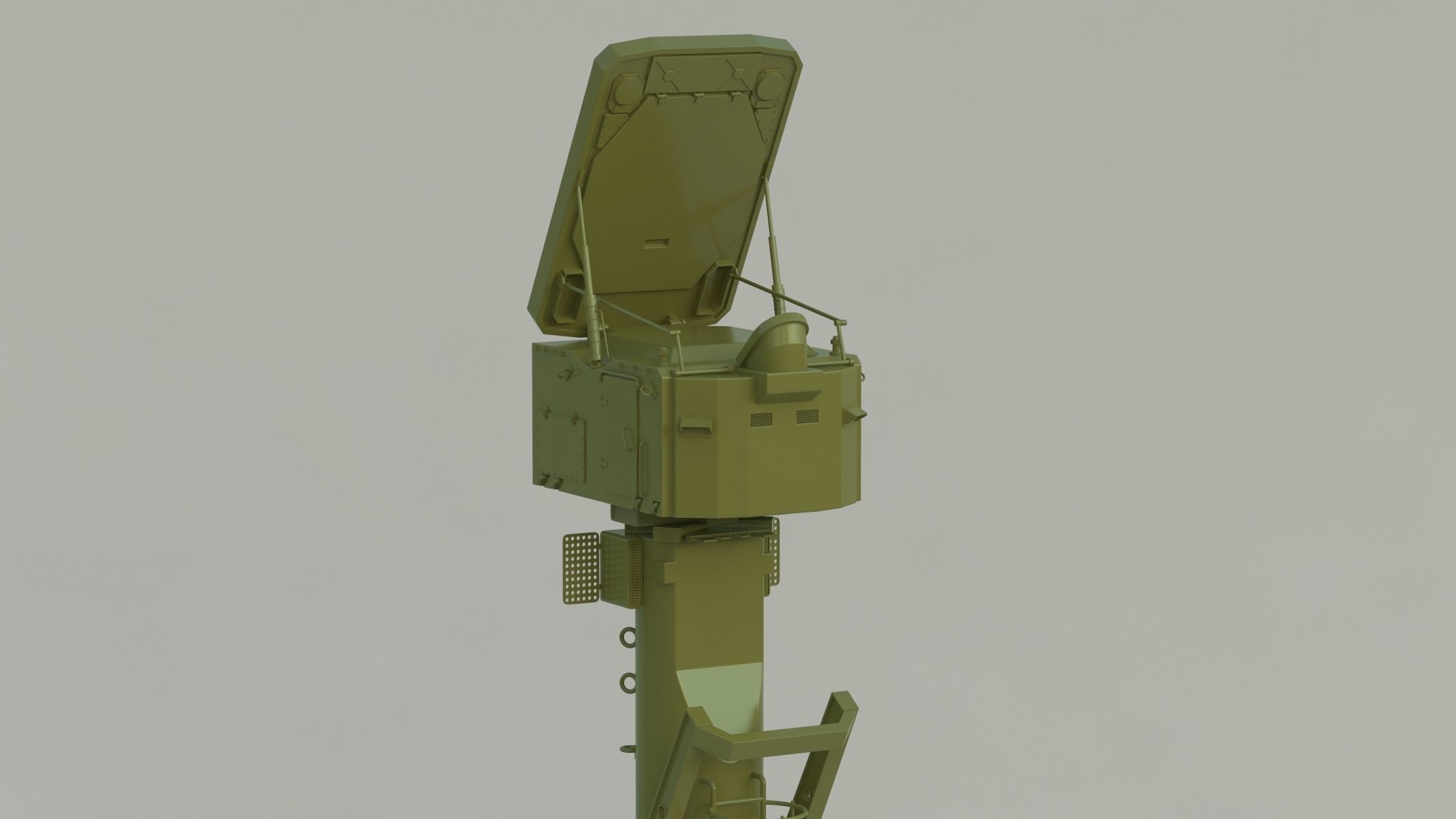 40V6M Flap Lid Mast Radar 3D model | CGTrader