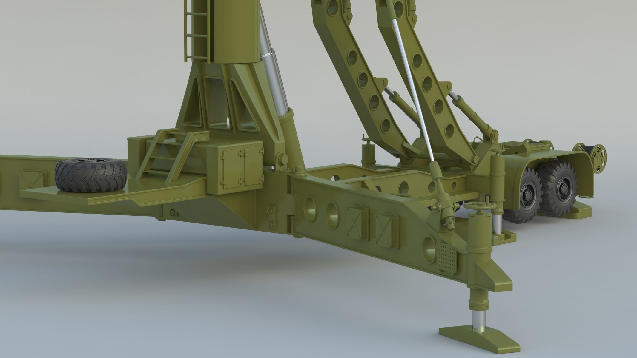 40V6M Flap Lid Mast Radar 3D model | CGTrader