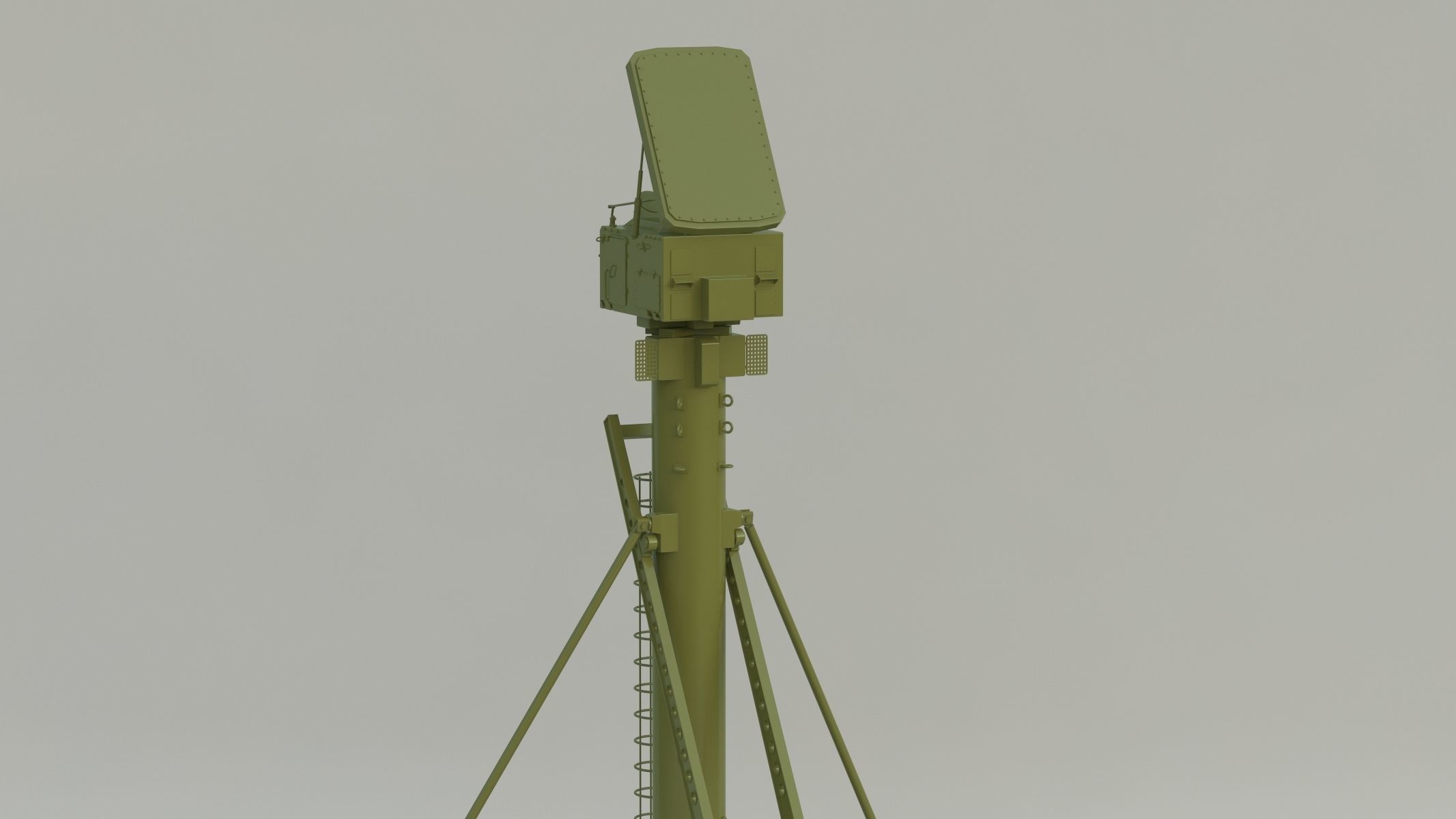 40V6M Flap Lid Mast Radar 3D model | CGTrader