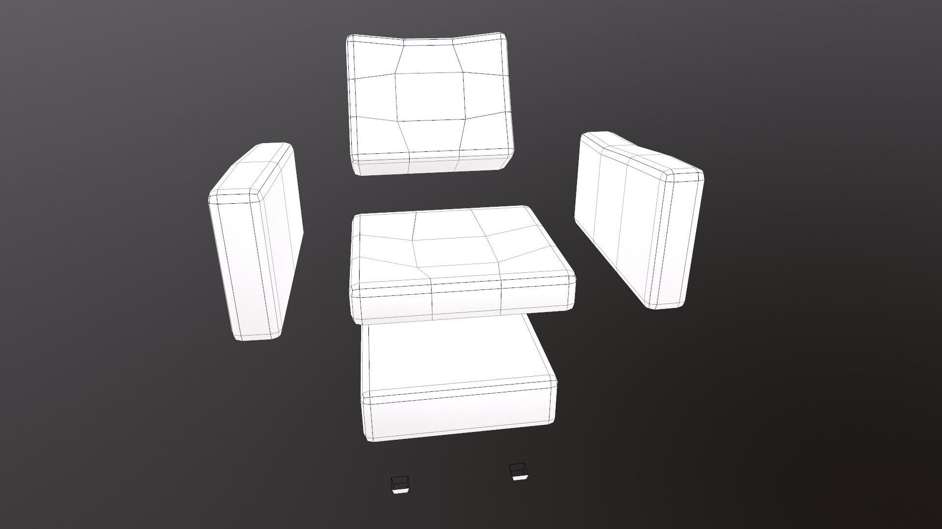 3D model Soviet Armchair V2 VR / AR / low-poly | CGTrader