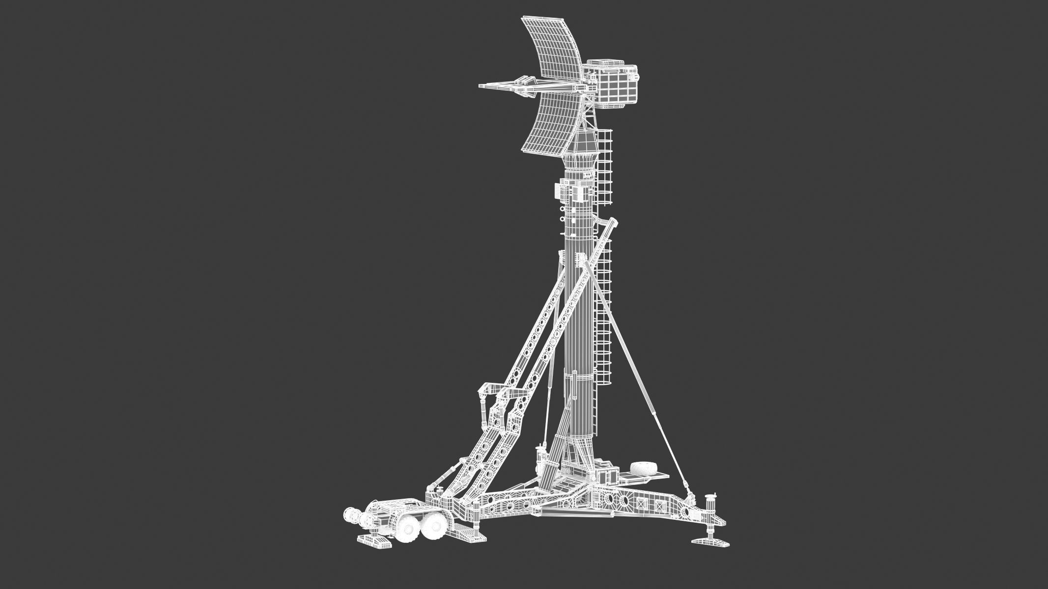 40V6MD Clam Shell Mast Radar 3D model | CGTrader