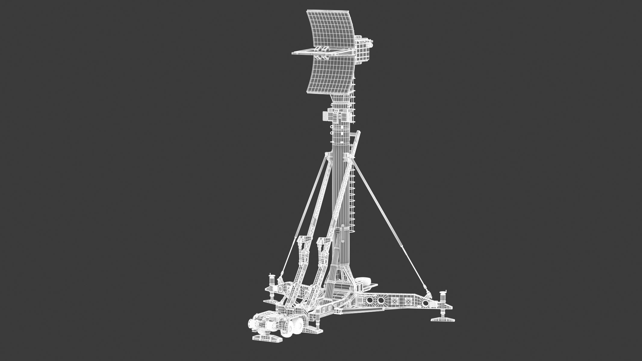 40V6MD Clam Shell Mast Radar 3D model | CGTrader