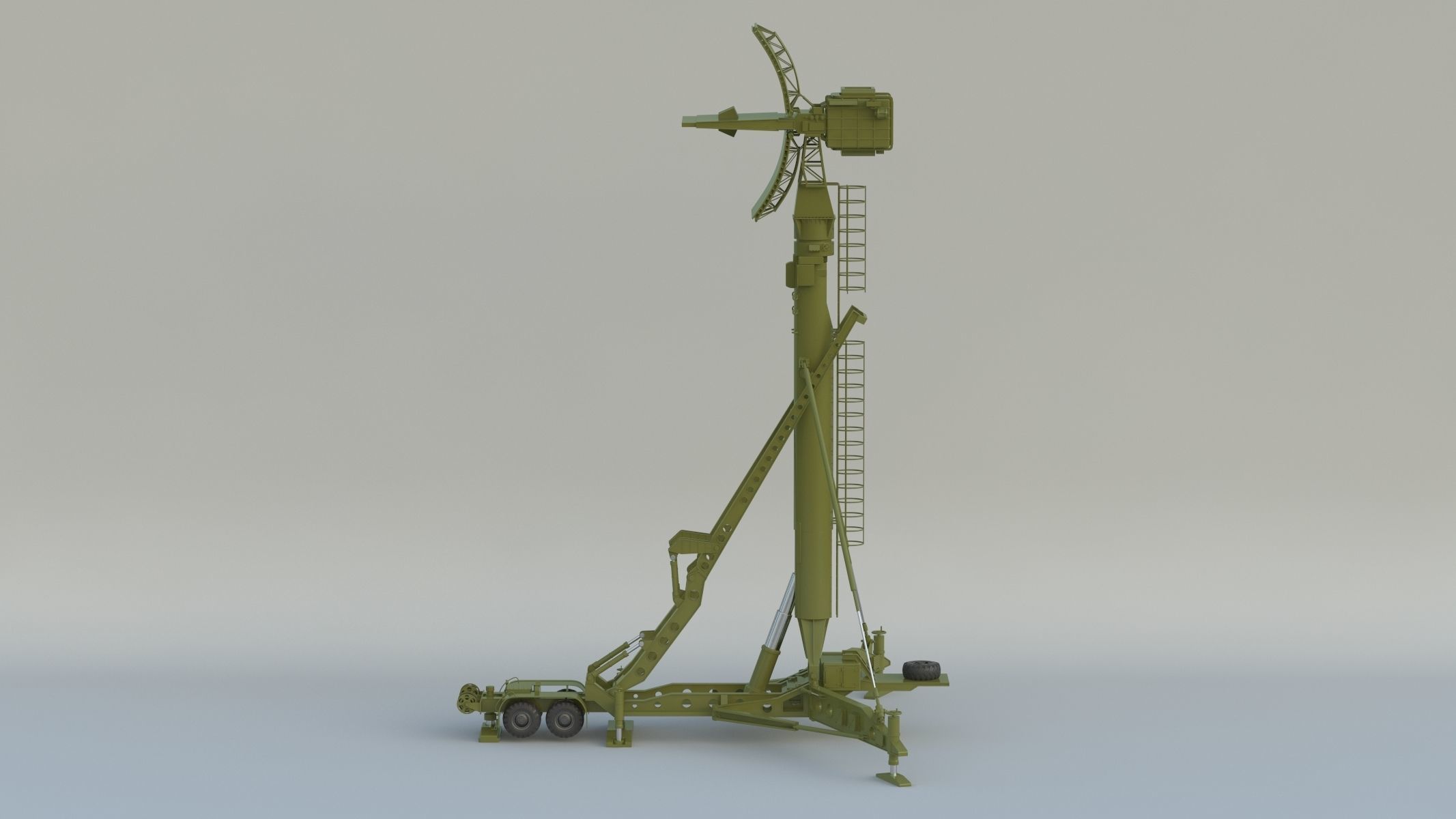 40V6MD Clam Shell Mast Radar 3D model | CGTrader