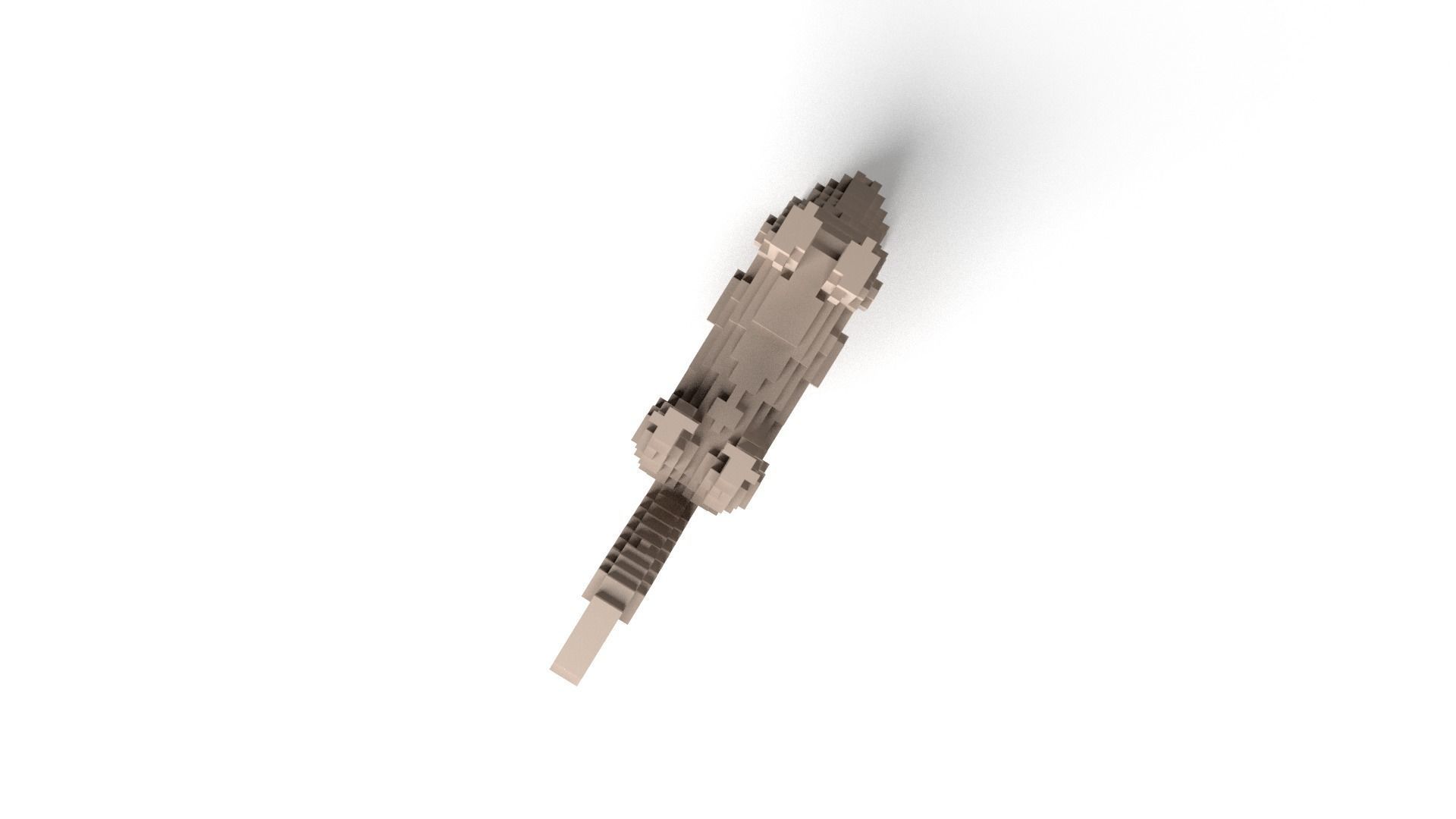 3D model Cat Minecraft Voxel VR / AR / low-poly | CGTrader