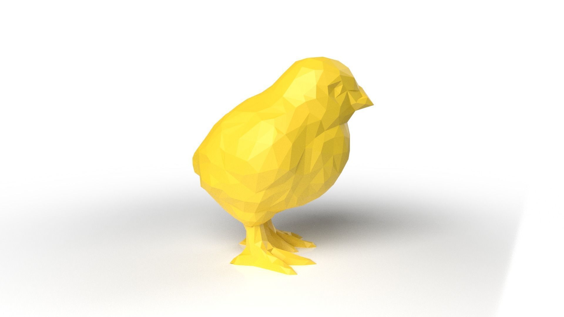 3D model Chick Low Poligonal VR / AR / low-poly | CGTrader