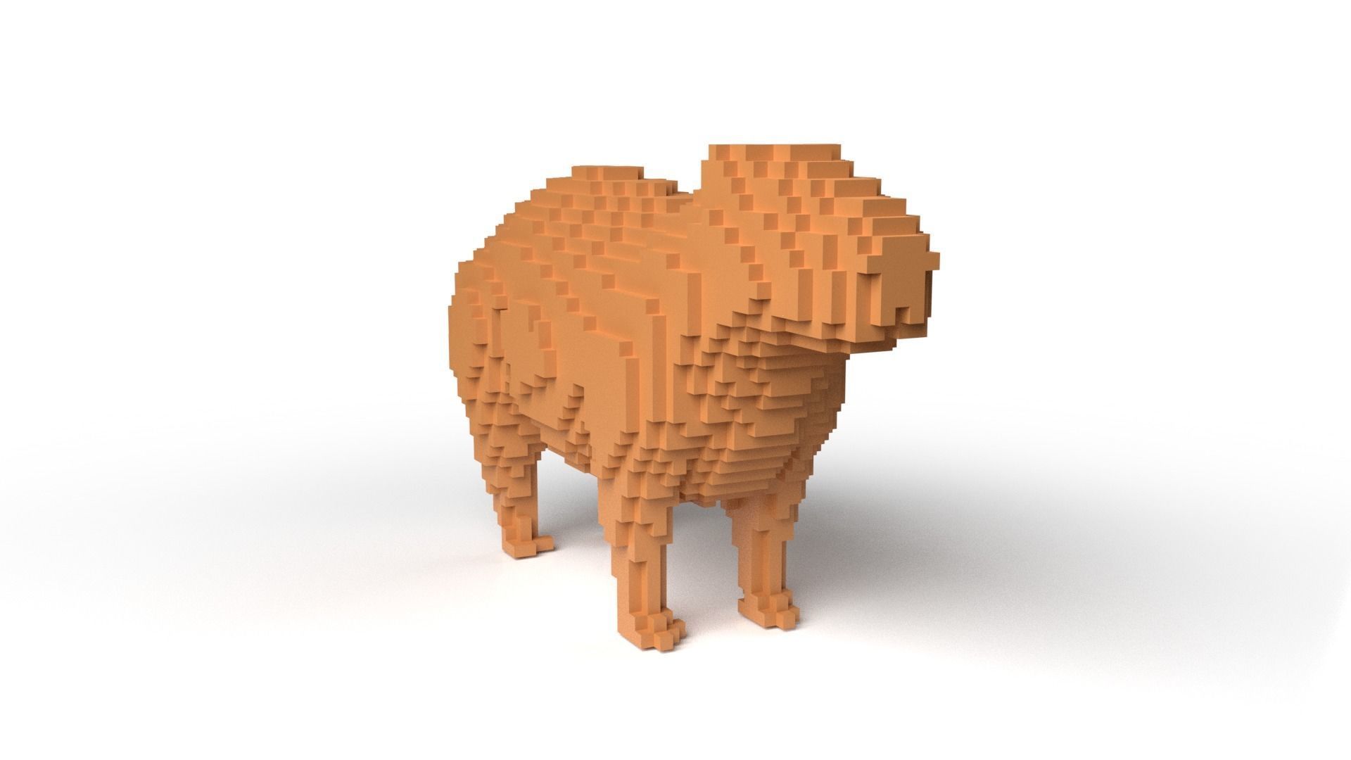3D model Capybara Minecraft Voxel VR / AR / low-poly | CGTrader
