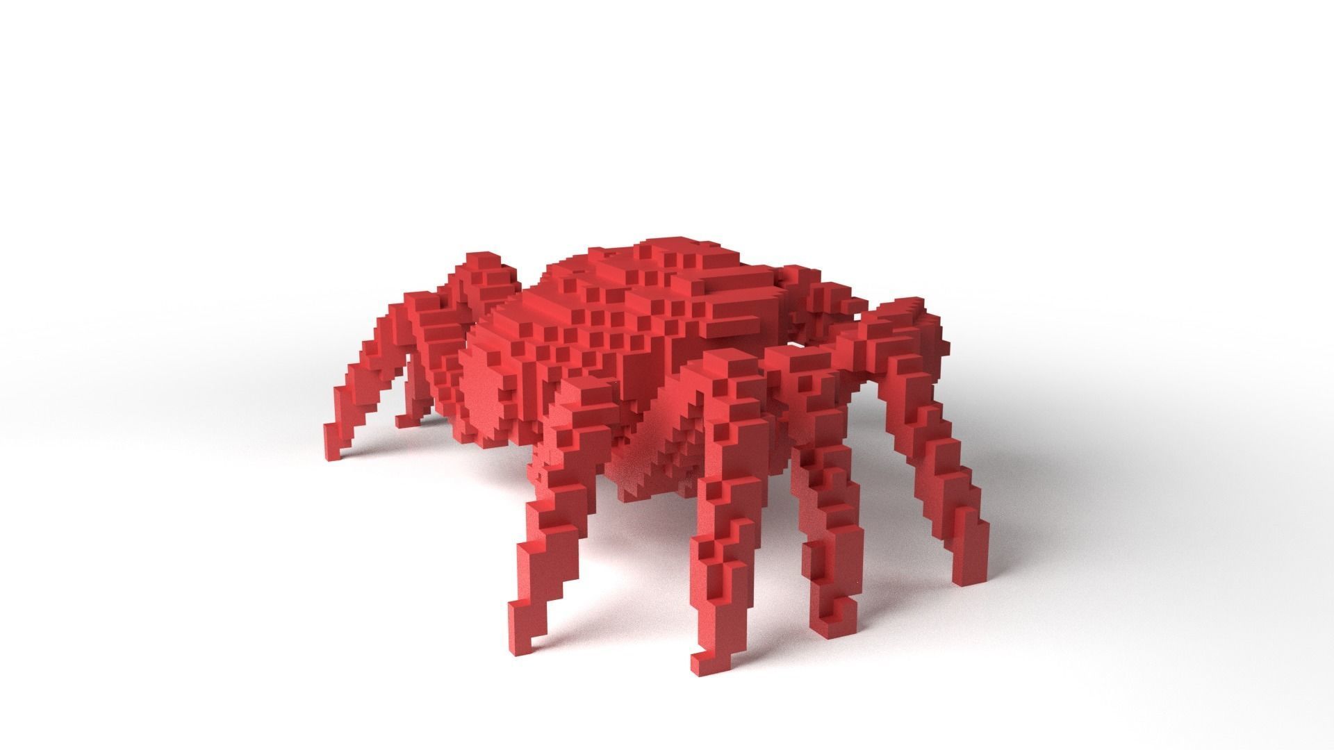 3D model Crab Minecraft Voxel VR / AR / low-poly | CGTrader