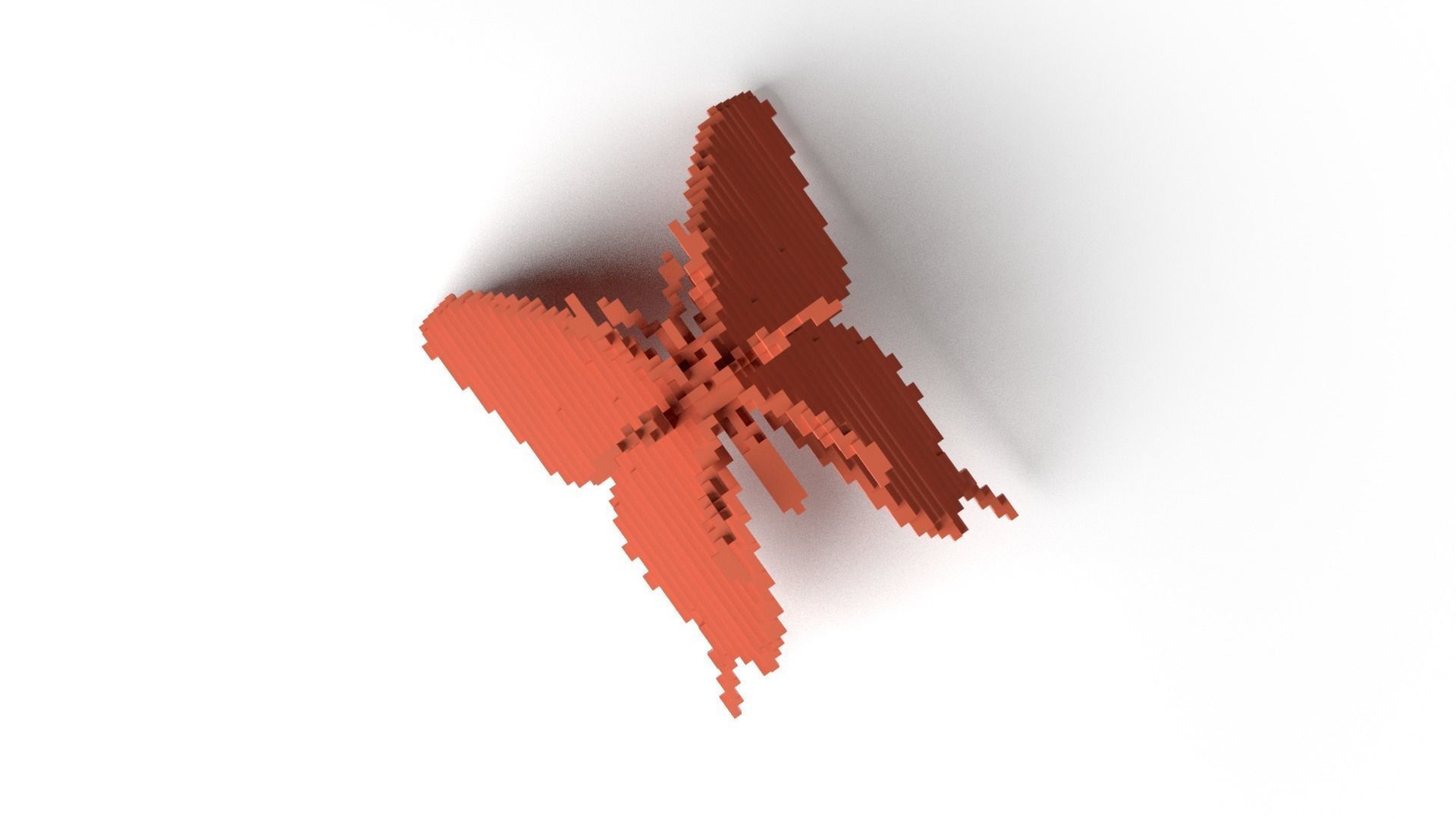 3D model Butterfly Minecraft Voxel VR / AR / low-poly | CGTrader