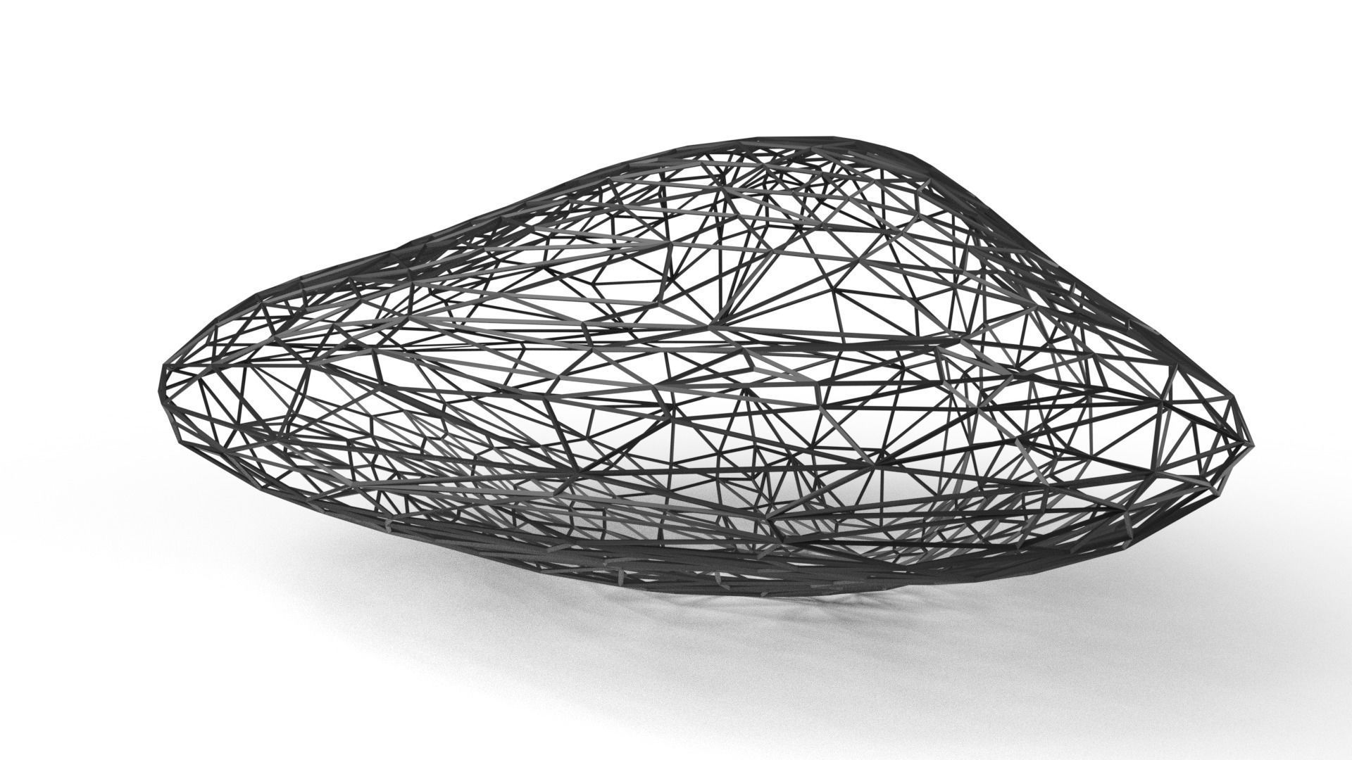 3D model Clam Wireframe VR / AR / low-poly | CGTrader
