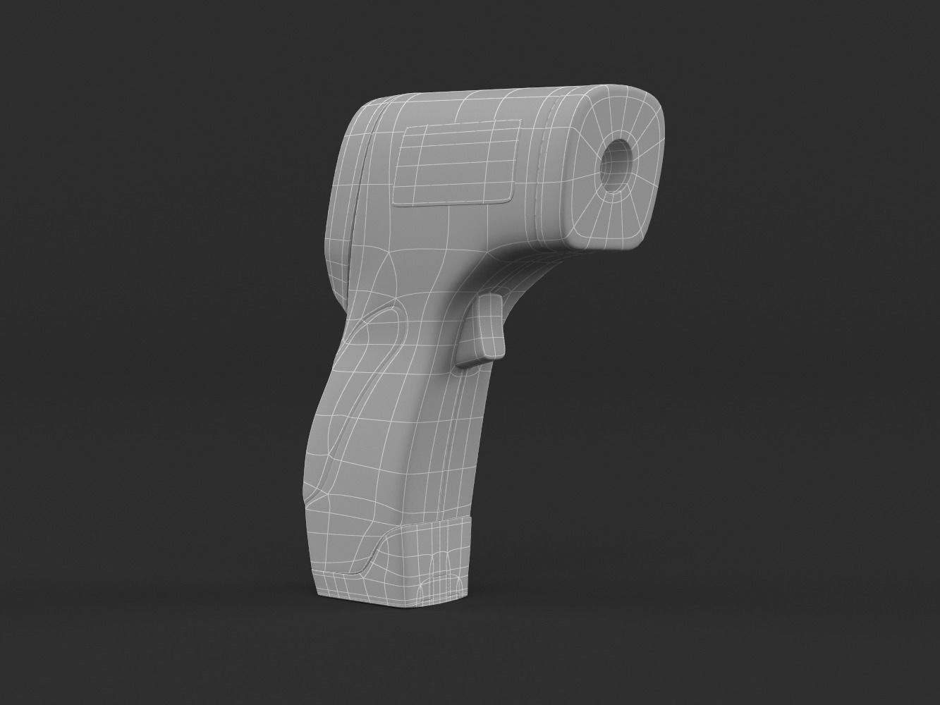 Digital Infrared Forehead Thermometer 3D model | CGTrader