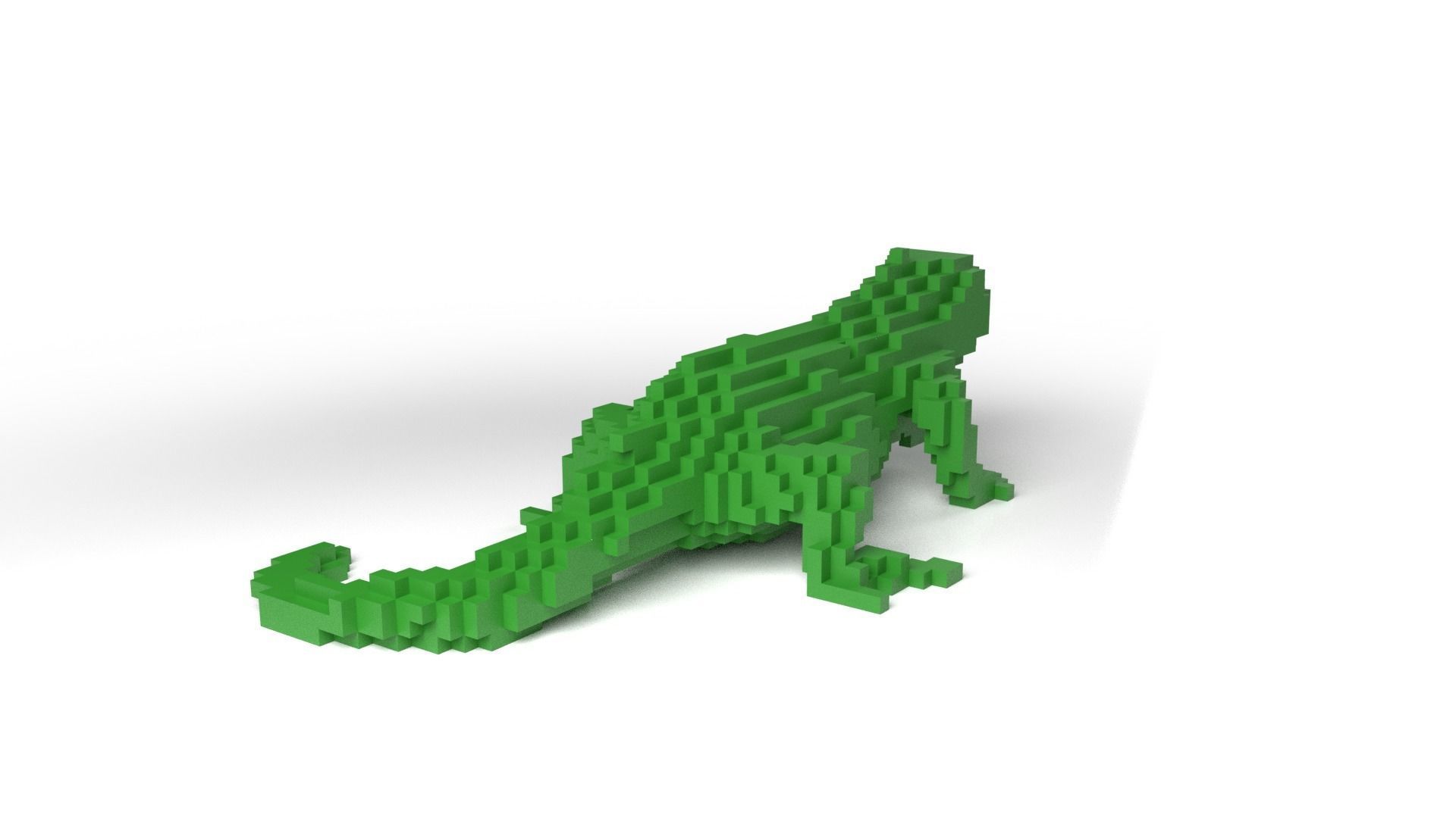 3D model Iguana Minecraft Voxel VR / AR / low-poly | CGTrader