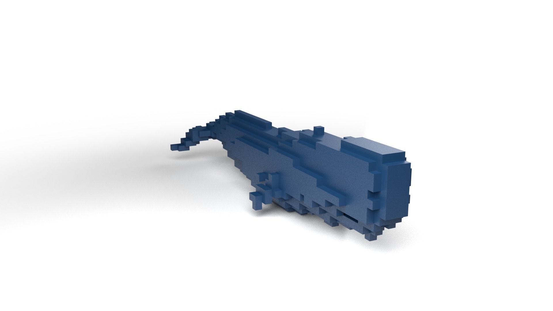 3D model Whale Minecraft Voxel VR / AR / low-poly | CGTrader