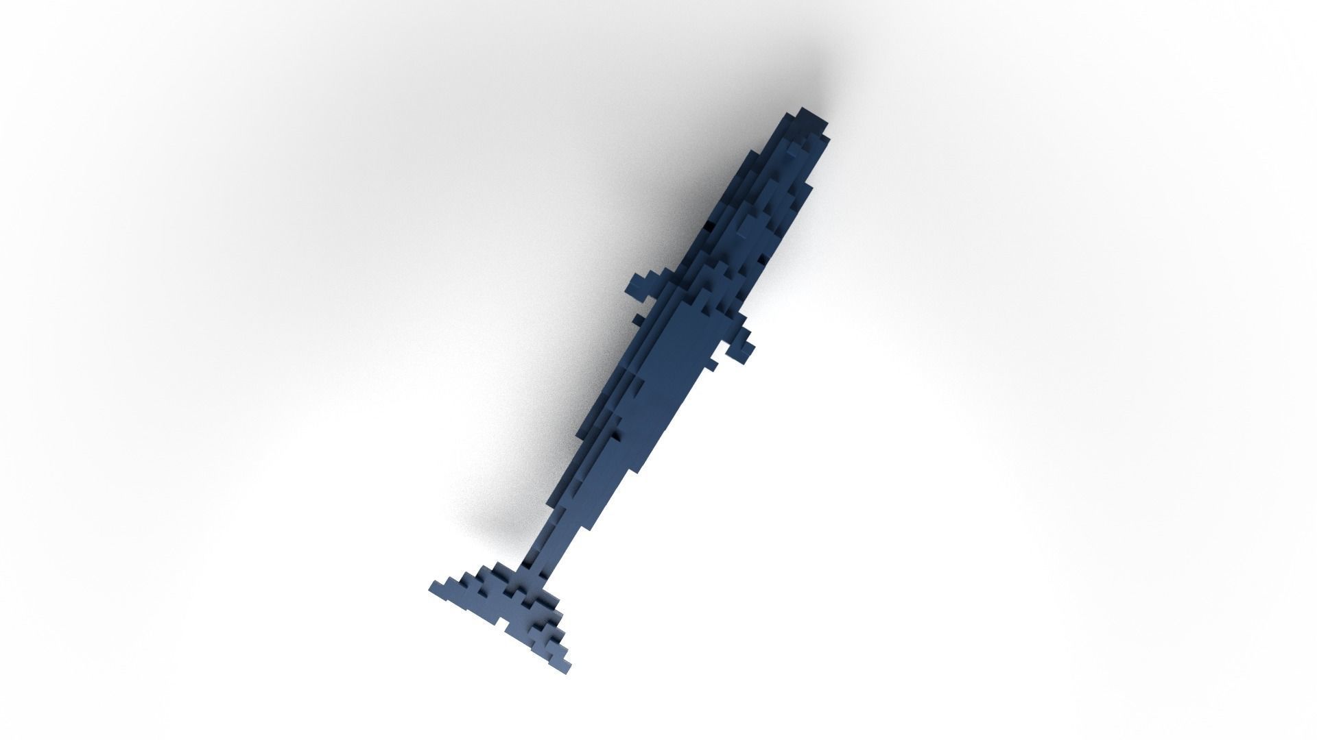 3D model Whale Minecraft Voxel VR / AR / low-poly | CGTrader