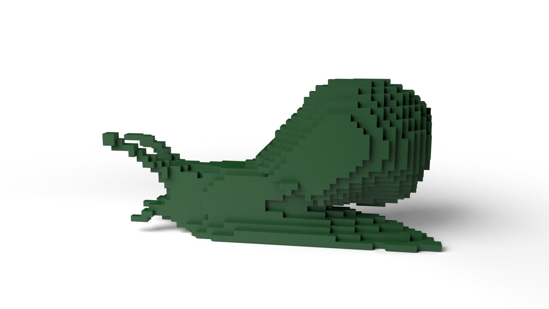 3D model Snail Minecraft Voxel VR / AR / low-poly | CGTrader