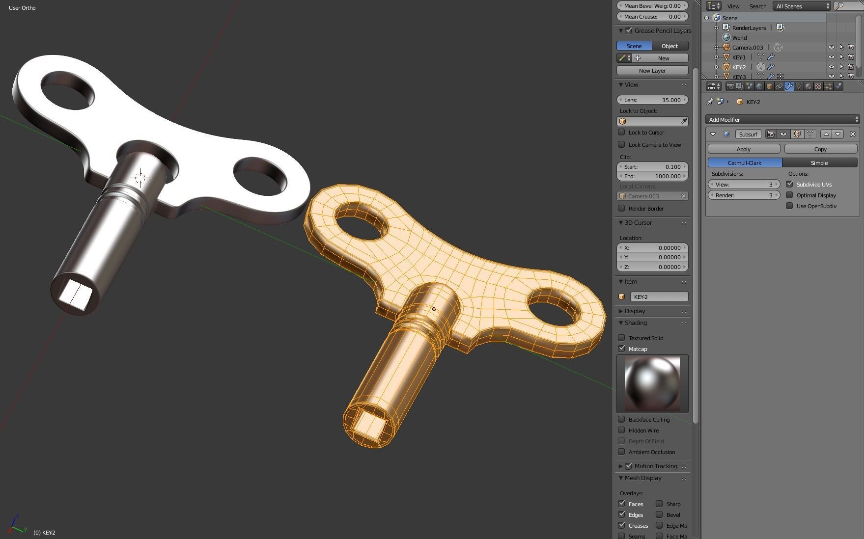 Winding Keys 3D model | CGTrader