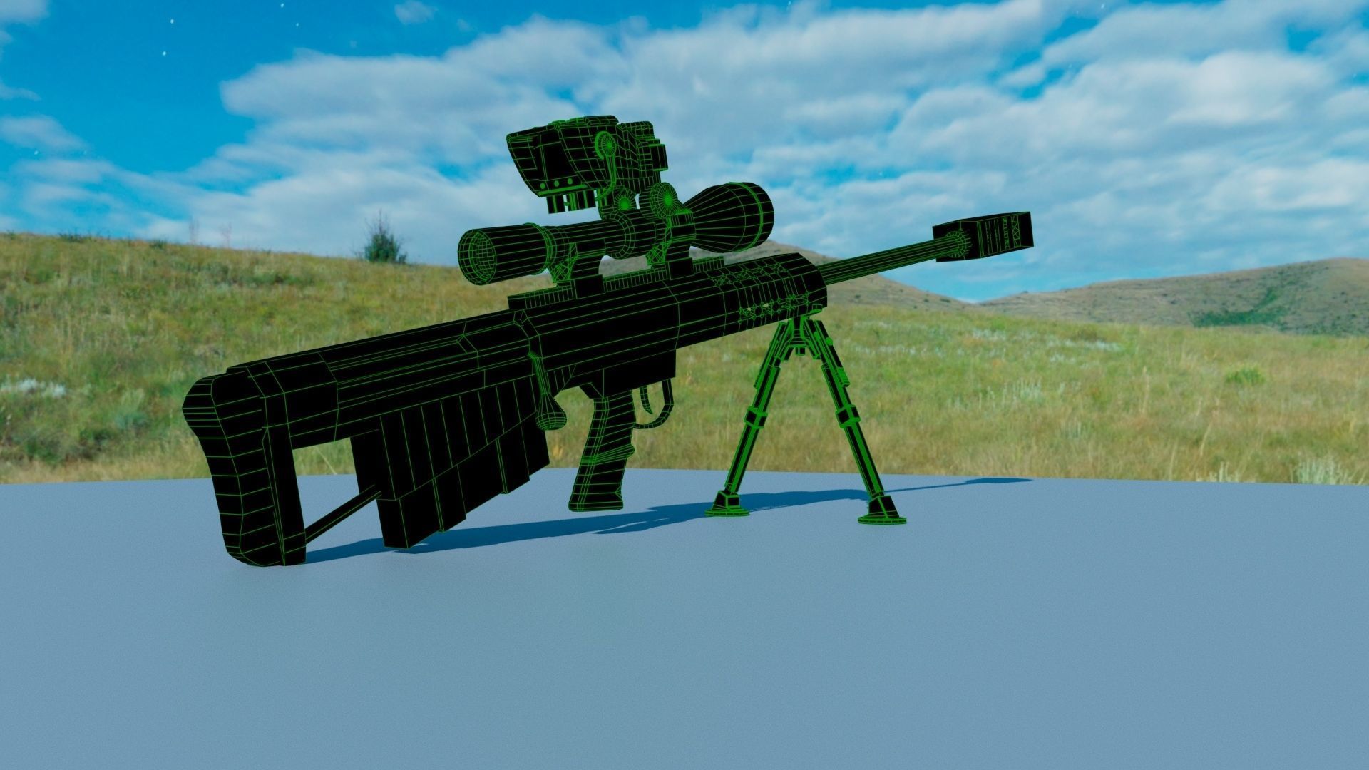 Barrett M95 Sniper 3D model | CGTrader