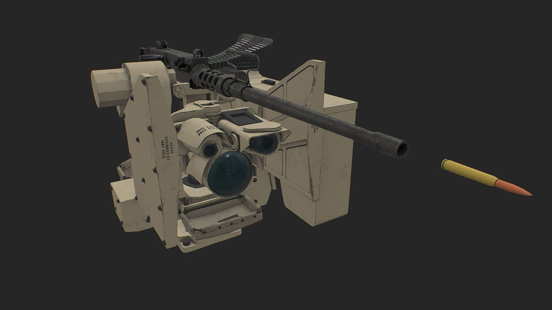 3D model CROWS KONGSBERG M2 VR / AR / low-poly | CGTrader