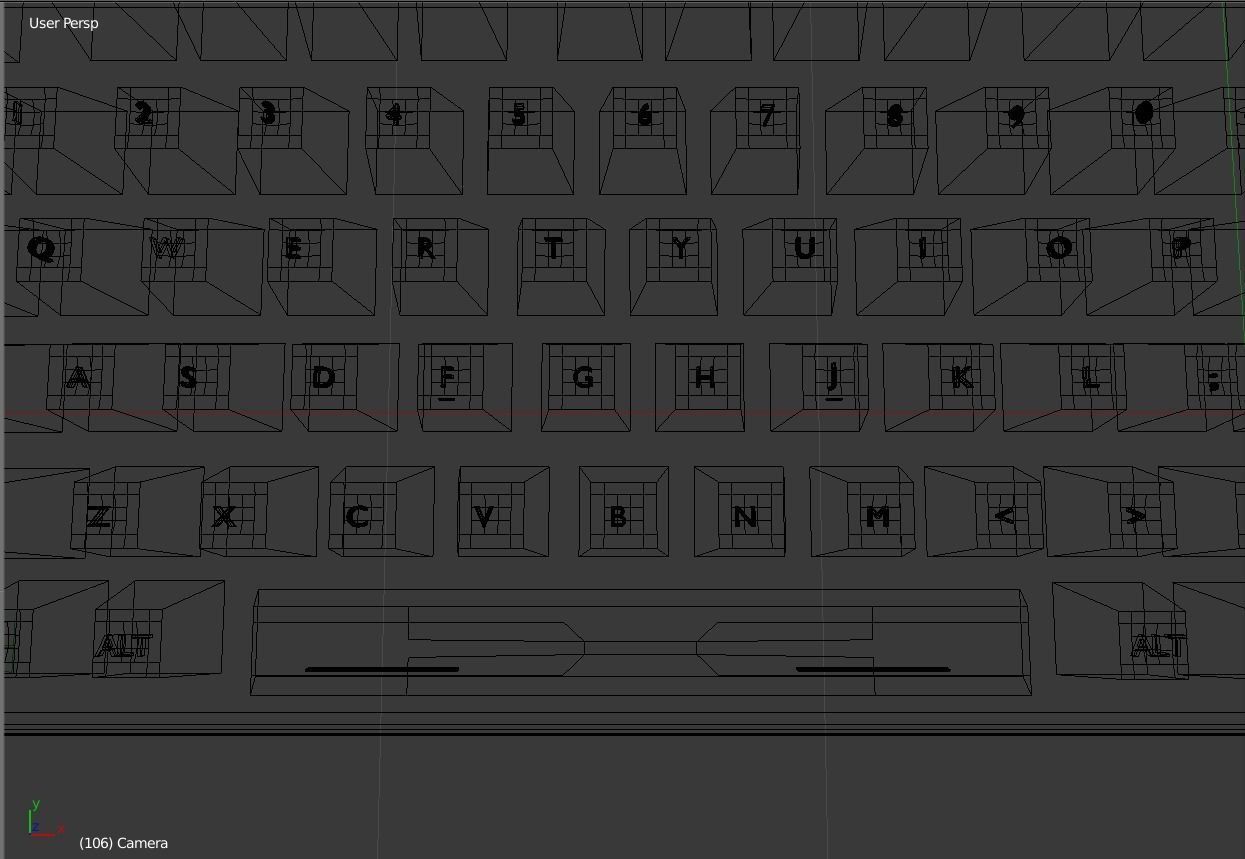 3D model Low Poly RGB Keyboard VR / AR / low-poly | CGTrader
