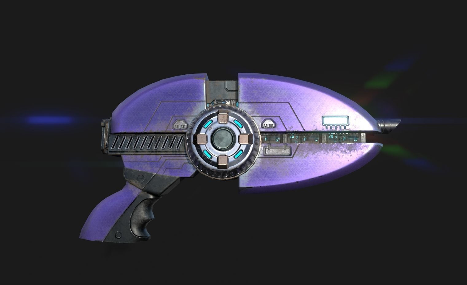 3D model Tauran Sci Fi Gun VR / AR / low-poly | CGTrader