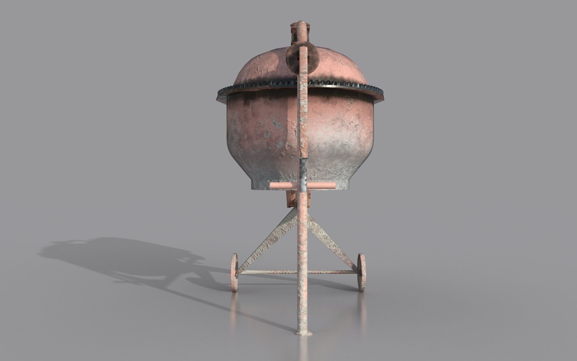 3D model Worn Concrete Mixer low poly VR / AR / low-poly | CGTrader