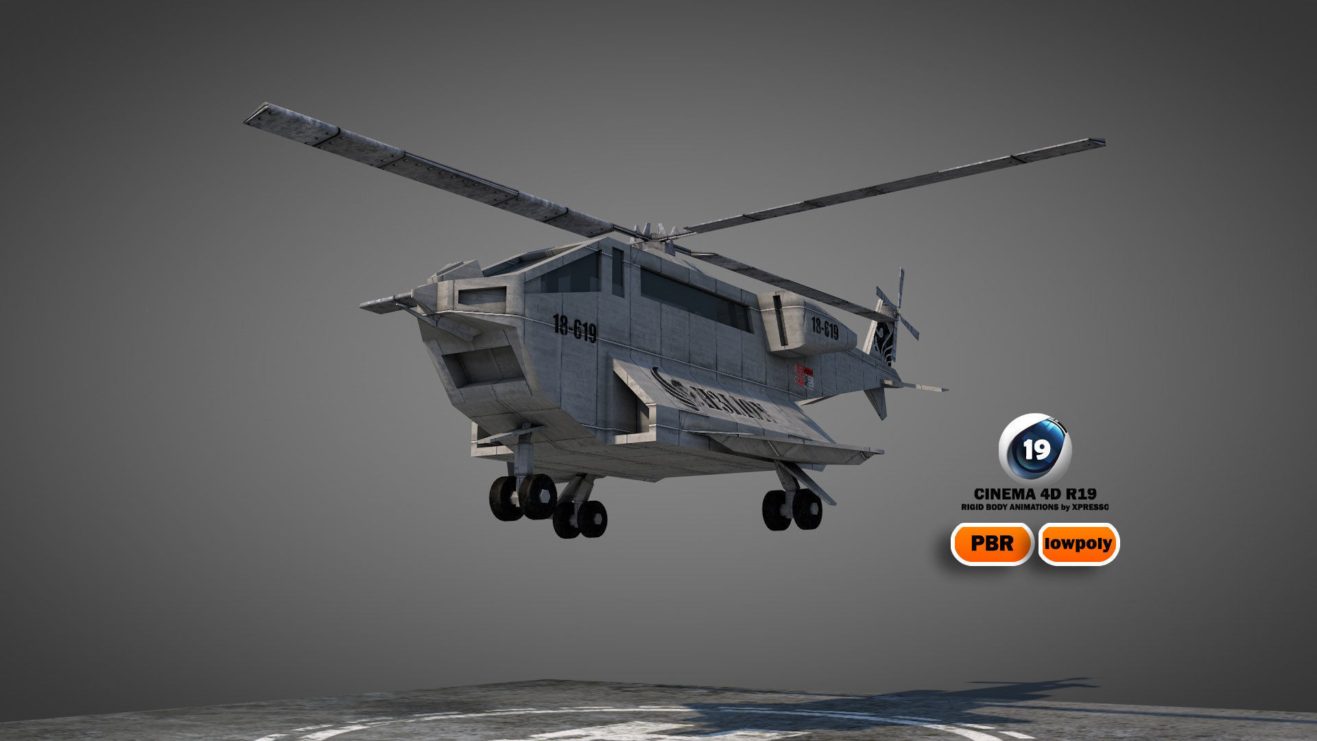 3D model Aerodynamic Animated Helicopter VR / AR / low-poly | CGTrader