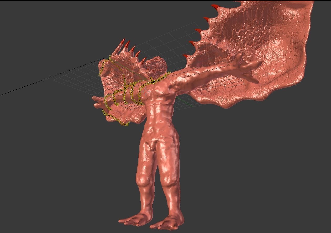 Dog Demon Muscle Character 3D model | CGTrader