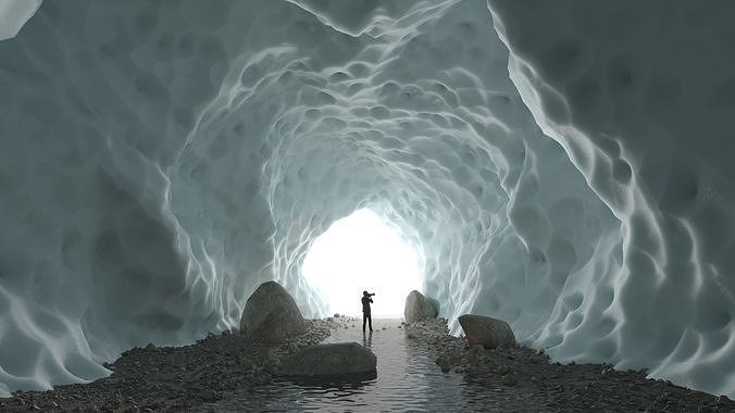 Ice Cave 3D model | CGTrader