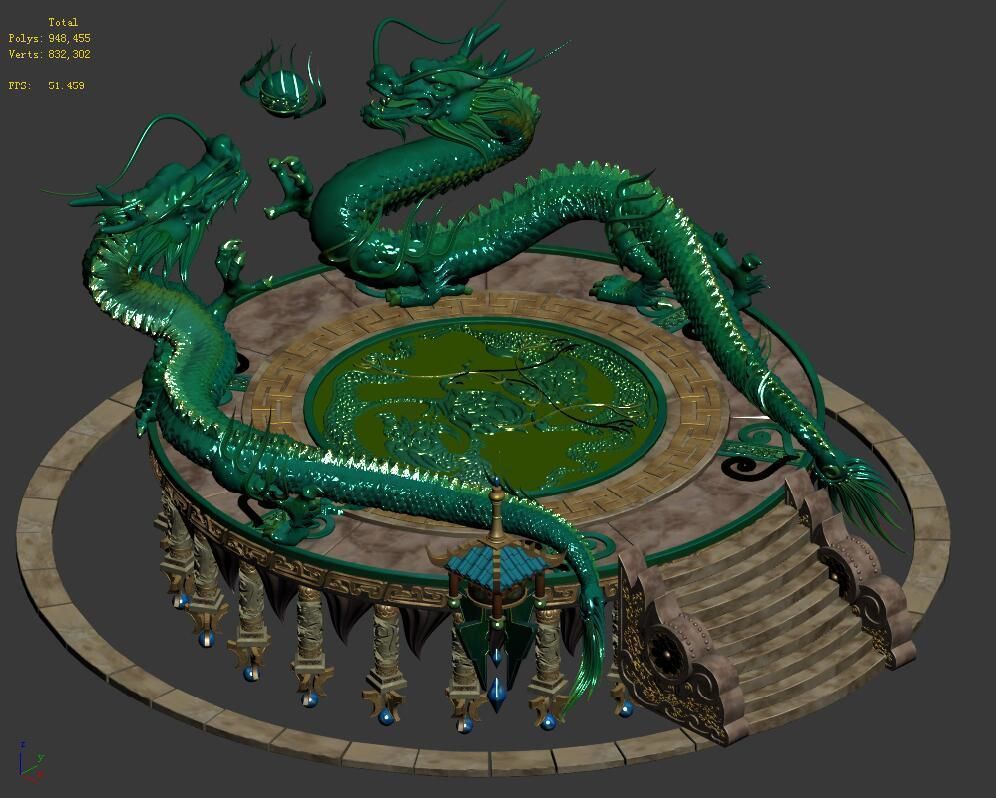 Dragon - transmission platform 01 3D model | CGTrader