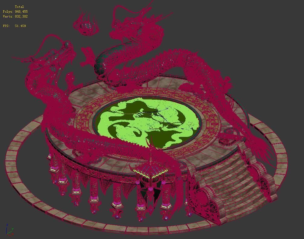 Dragon - transmission platform 01 3D model | CGTrader