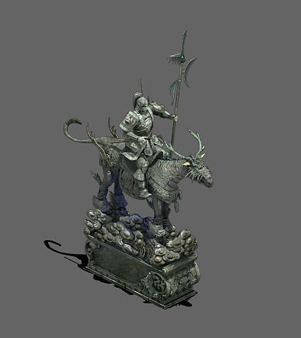 Temple of Mulan - statue 3D model | CGTrader
