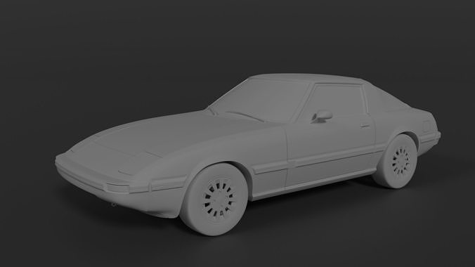 Mazda RX-7 FB 3D model 3D printable | CGTrader