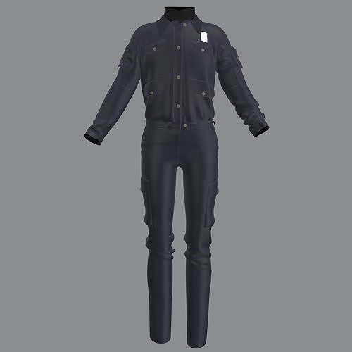 Police uniform set Marvelous designer 3D model | CGTrader