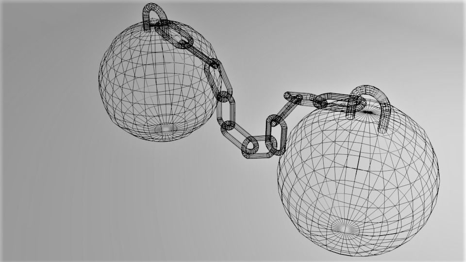 Cannonball - Chain-shot 3D model | CGTrader