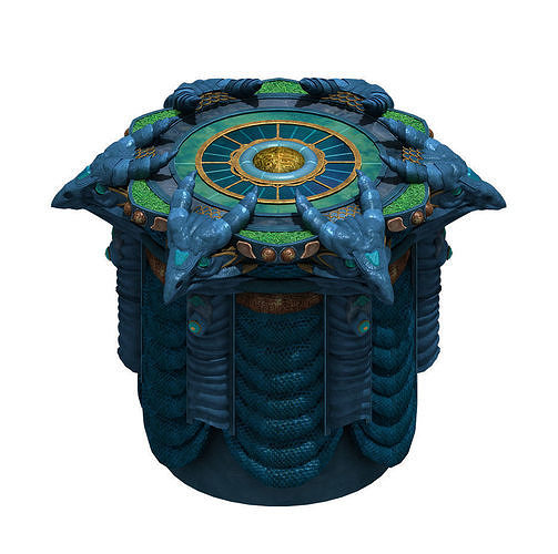 Virtual days outside the temple - platform 3D model | CGTrader