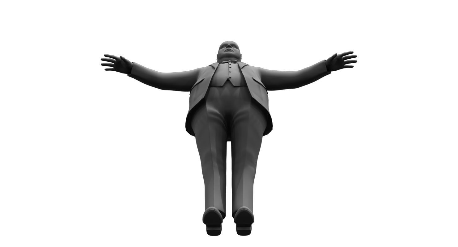 dwarf boss man 3d model 3D model | CGTrader